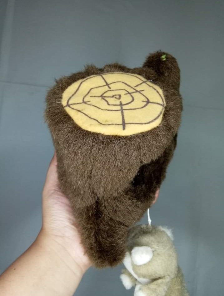 Bunny with Log plush, Hobbies & Toys, Toys & Games on Carousell