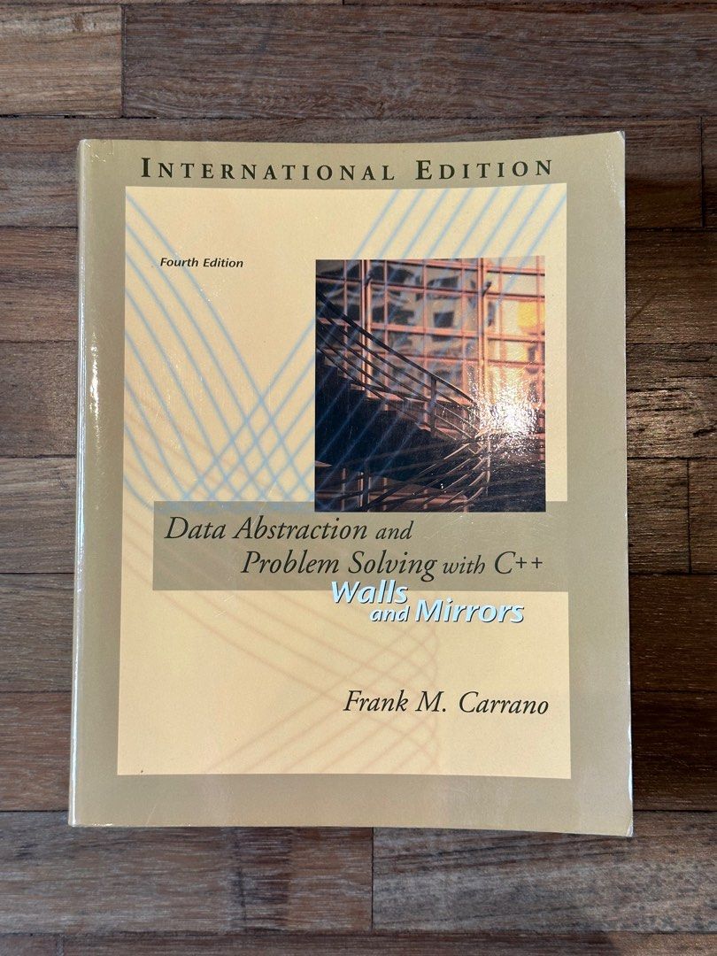 [Carrano] Data Abstraction and Problem Solving with C++: Walls and Mirrors, 4th Edition, Hobbies ...