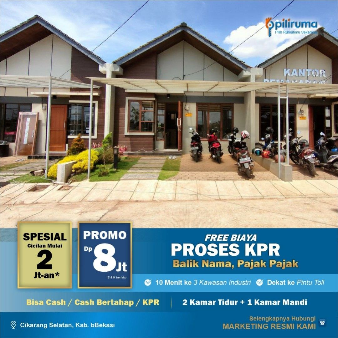 Cicilan Cuma 2 Juta Dapet Rumah Dekat Lippo Cikarang DP 0℅, Properti ...