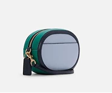 Coach Camera Bag In Colorblock With Horse And Carriage Blue Green on ...