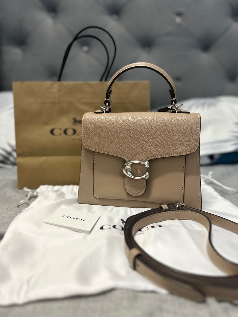 Coach Mini Tabby in Taupe, Luxury, Bags & Wallets on Carousell