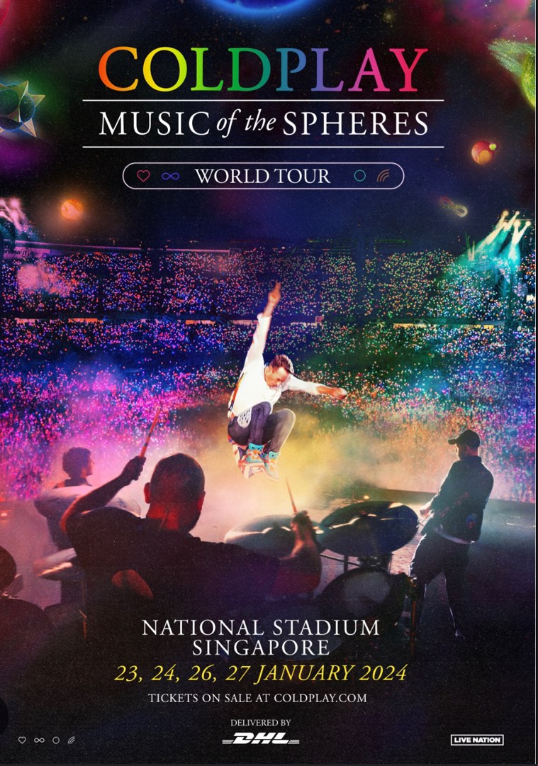 Coldplay Cat 1 23 & 26 Jan (physical tix), Tickets & Vouchers, Event ...