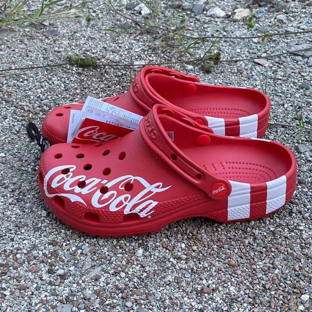 Crocs Coca Cola, Men's Fashion, Footwear, Slippers & Slides on Carousell