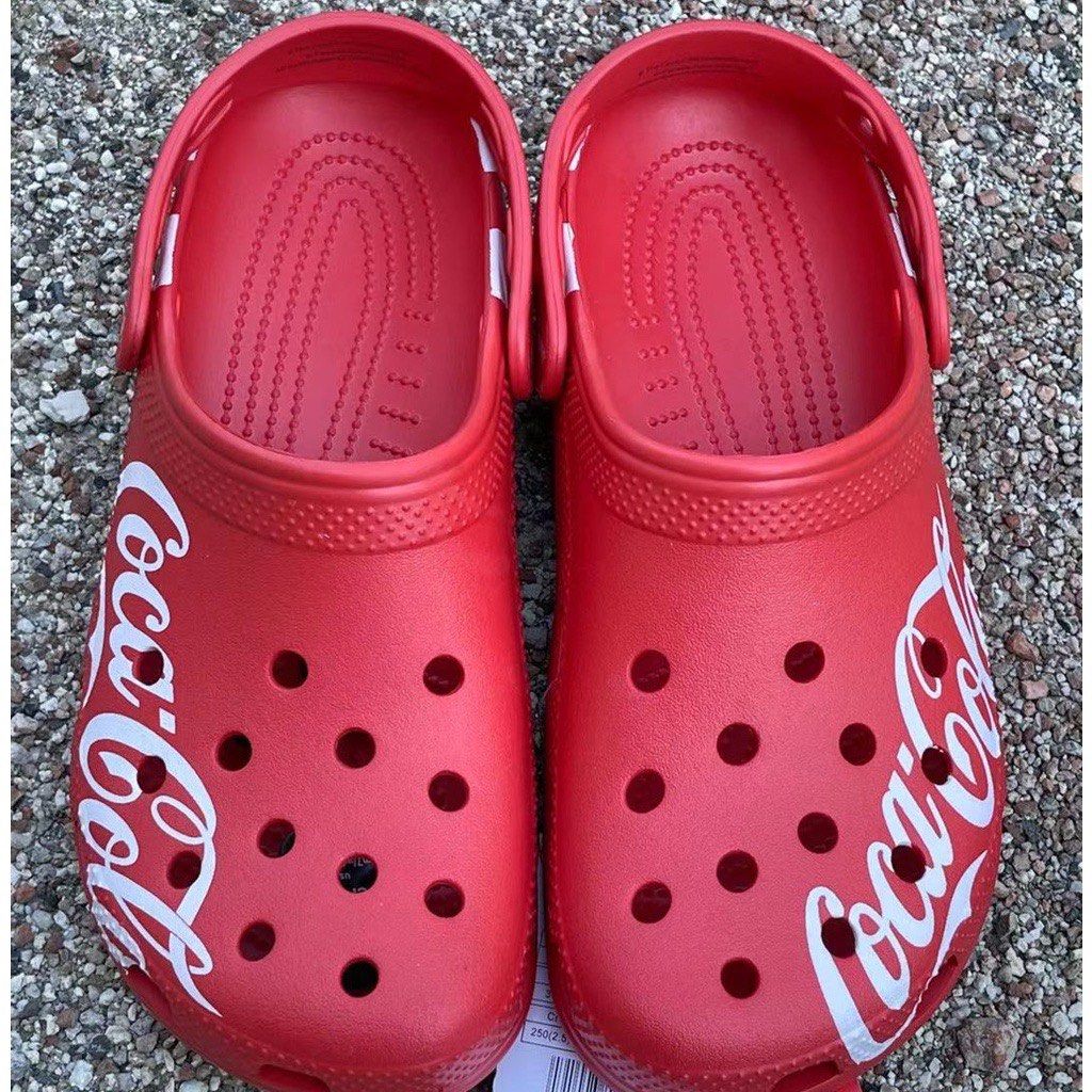 Crocs Coca Cola, Men's Fashion, Footwear, Slippers & Slides on Carousell