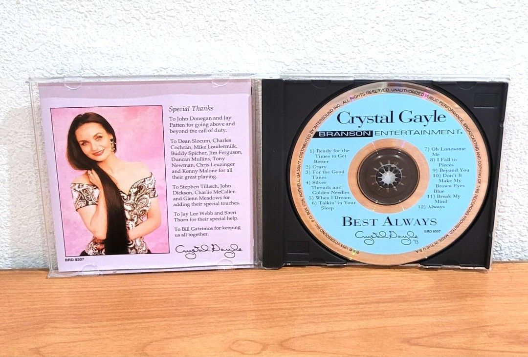 CRYSTAL GAYLE- BEST ALWAYS ( SIGNATURE EDITION MADE IN USA ), Hobbies ...
