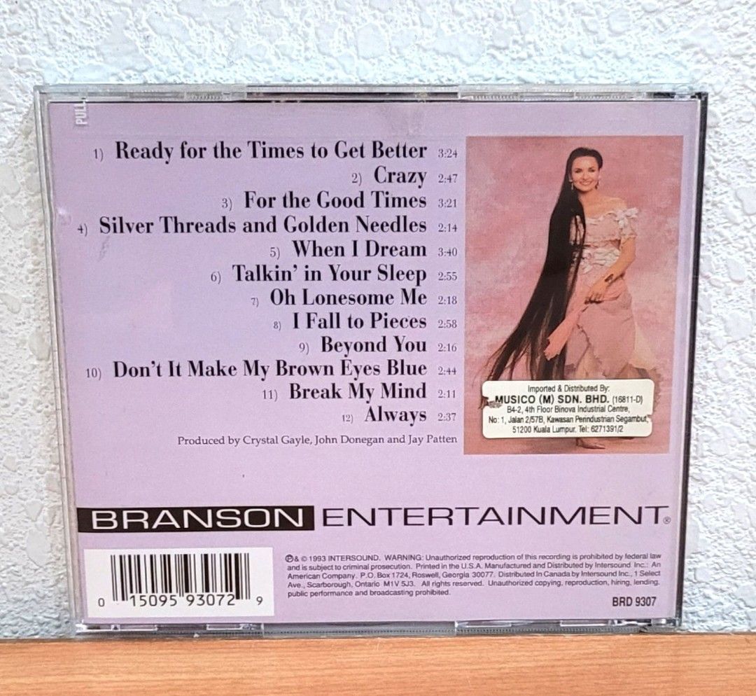 CRYSTAL GAYLE- BEST ALWAYS ( SIGNATURE EDITION MADE IN USA ), Hobbies ...