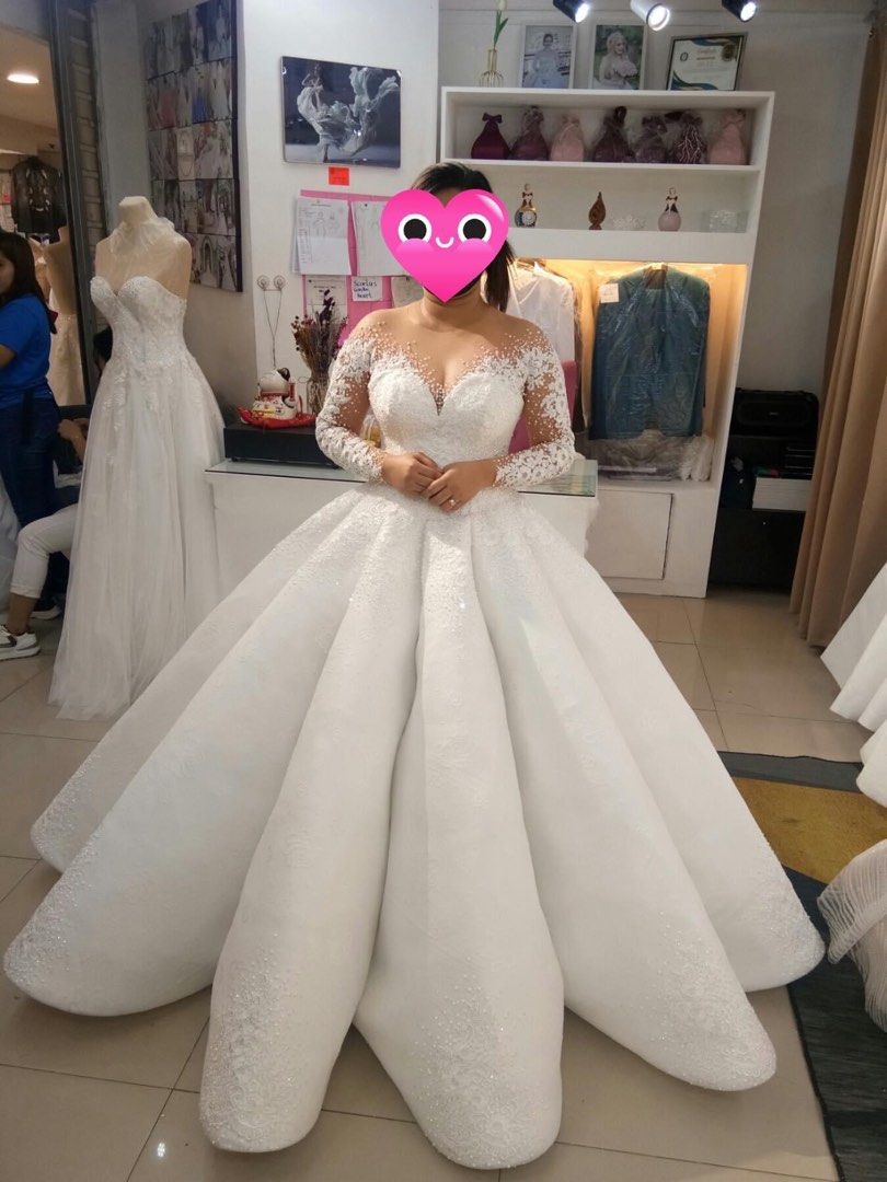 Custom Made 2-way Chelsea Cone Wedding Dress on Carousell