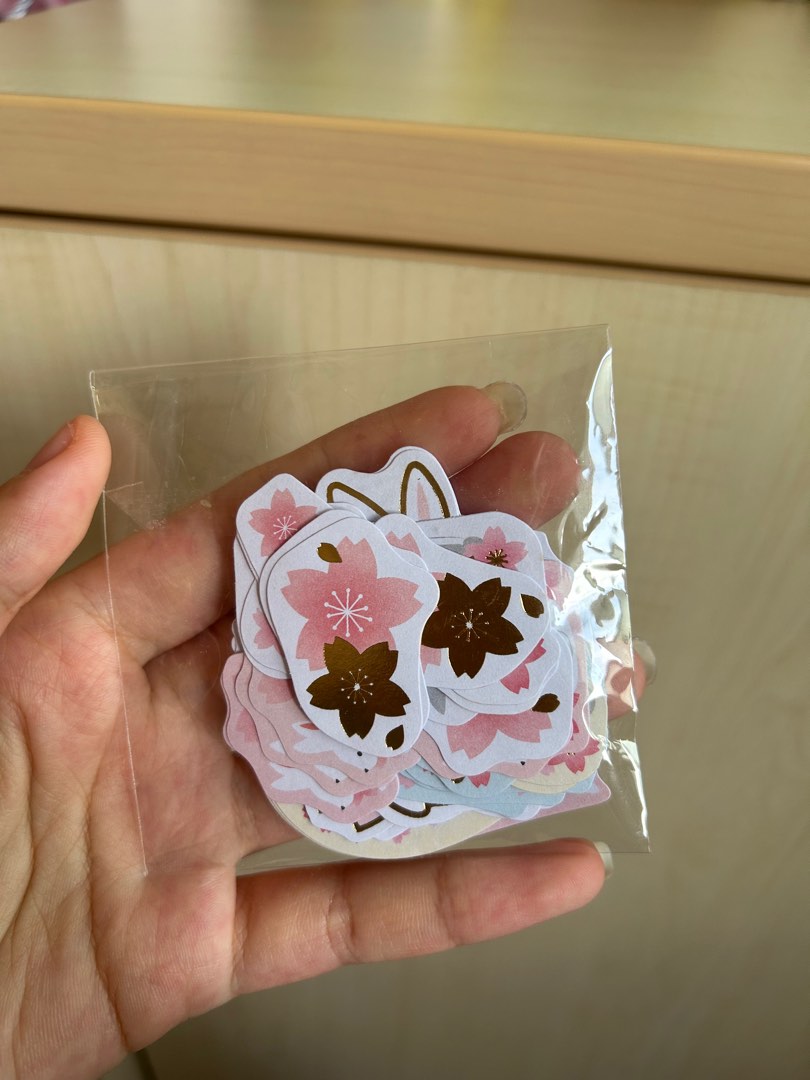 daiso sakura stickers, Hobbies & Toys, Stationery & Craft, Craft ...