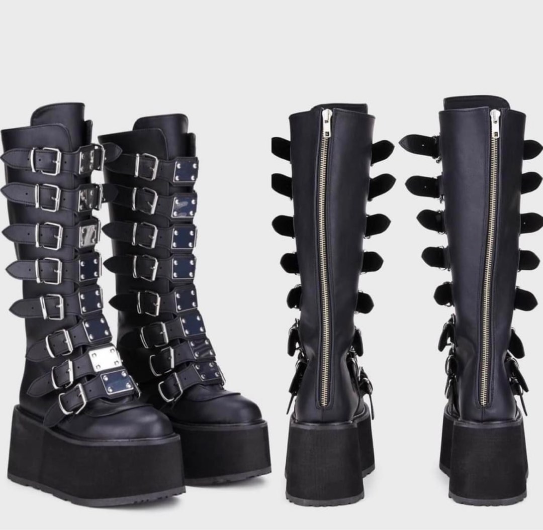 Demonia Damned 318 Goth Boots on Carousell