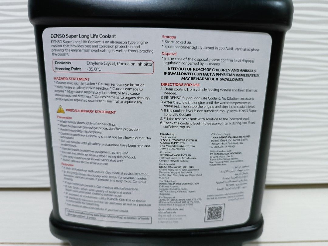 Denso Super Long Life Coolant, Car Accessories, Accessories on Carousell