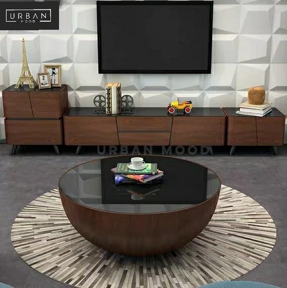 DERRY Rustic Round Coffee Table, Furniture & Home Living, Furniture ...