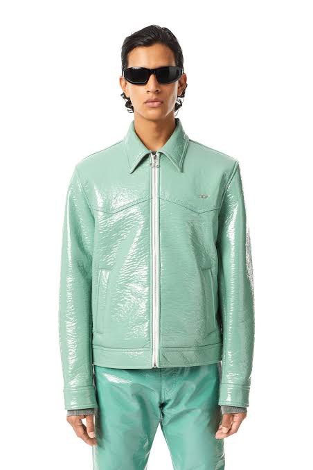 DIESEL VINYL EFFECTS TRUCKER JACKET on Carousell