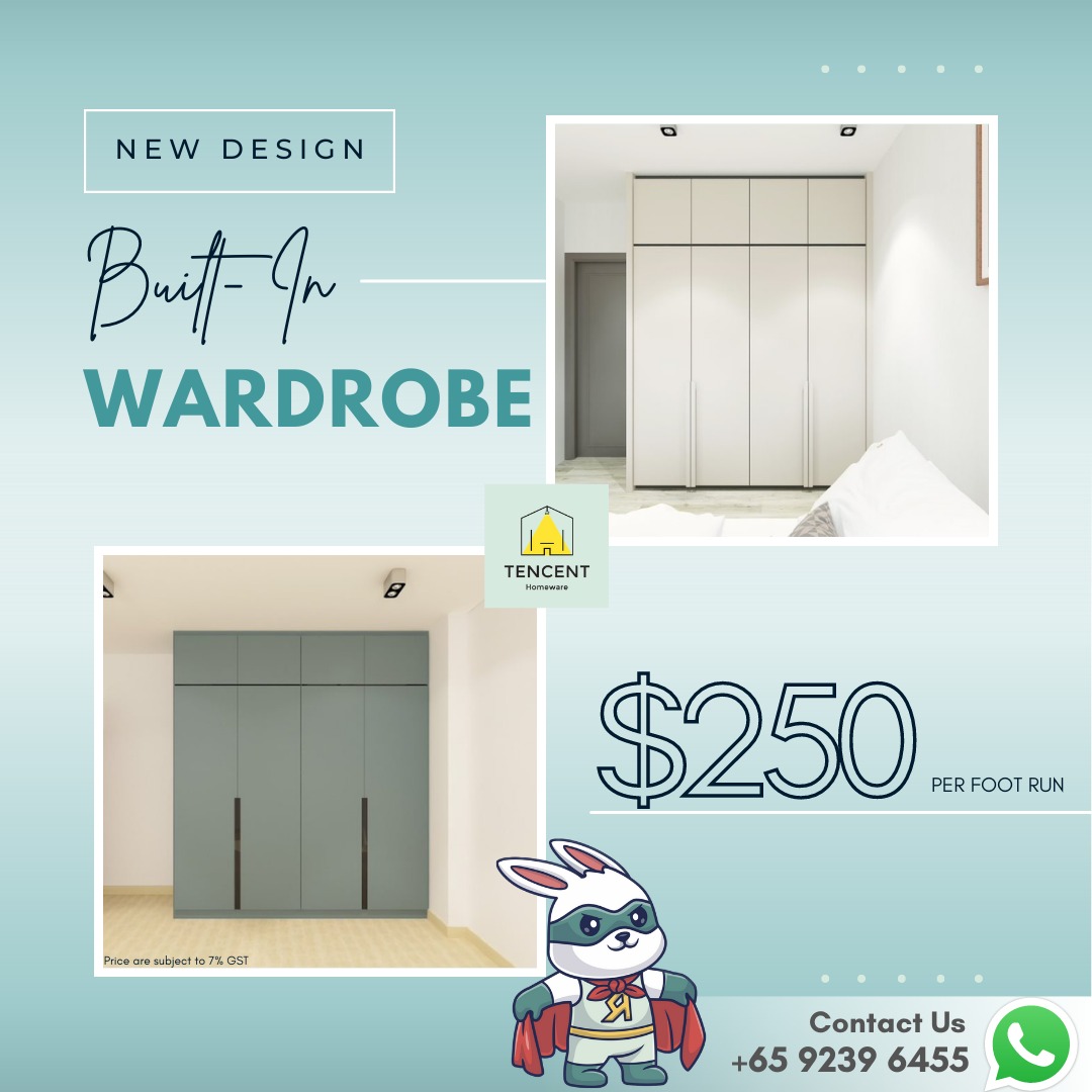 (Direct Factory) Customized Wardrobe | Casement door Wardrobe| Laminate ...