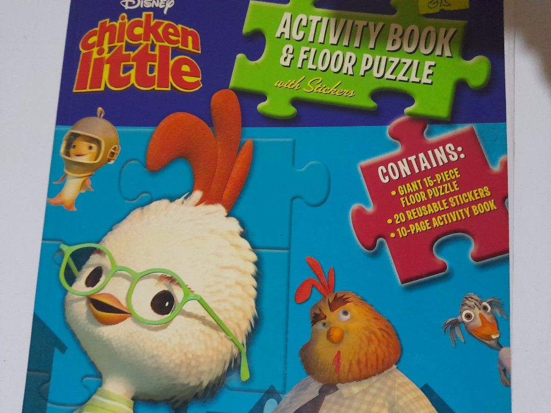 Disney Chicken Little Activity book - includes 20 reusable stickers and ...
