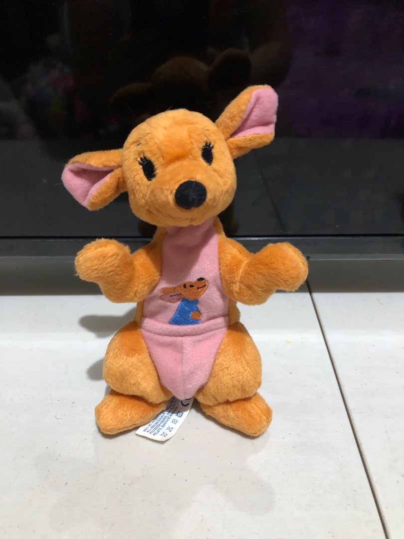 Disney Pooh 7” Kanga With Embroidered Roo Star Bean Plush, Hobbies ...