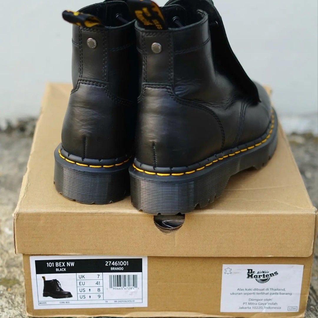 Docmart Dr Martens 101 Bex NW, Fesyen Pria, Sepatu , Sepatu Boot di ...