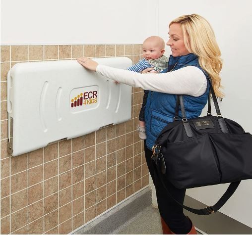 ECR4KIDS Diaper Changing Table Commercial Bathroom Wall Mounted Fold ...