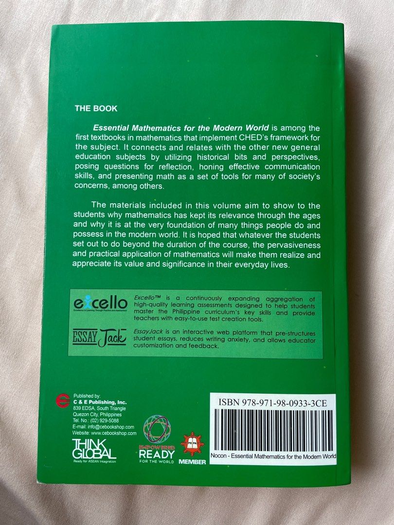 Essential Mathematics for the Modern World by Nocon & Nocon, Hobbies ...