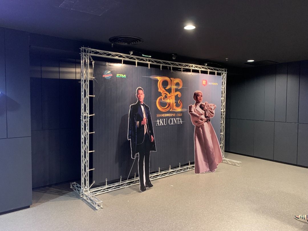 Event Truss 12ft Backdrop + Printing customizable for rent / sewa for ...