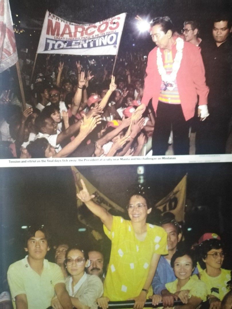 (EXTREMELY RARE) 1986 Time Marcos vs. Aquino Snap Election Magazine on ...