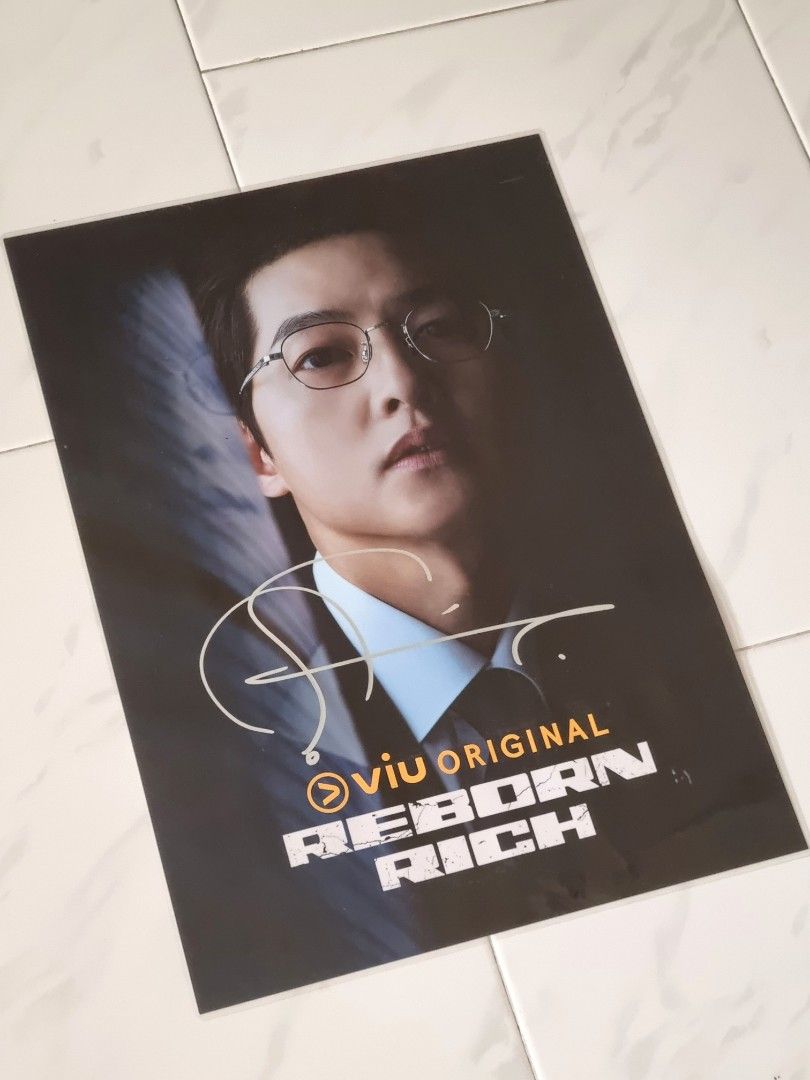 Flash Sale! Genuine Song Joong Ki Handsigned A3 Poster and Laminated ...