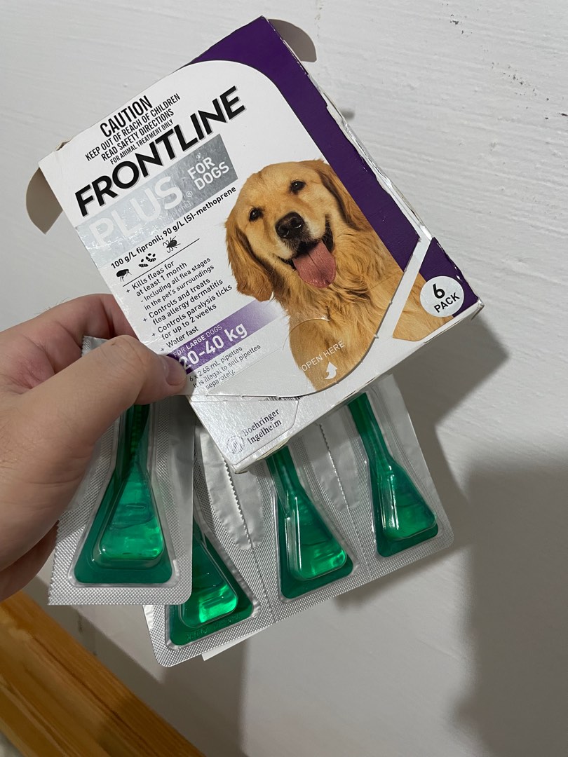 Frontline Plus (20kg to 40kg), Pet Supplies, Health & Grooming on Carousell