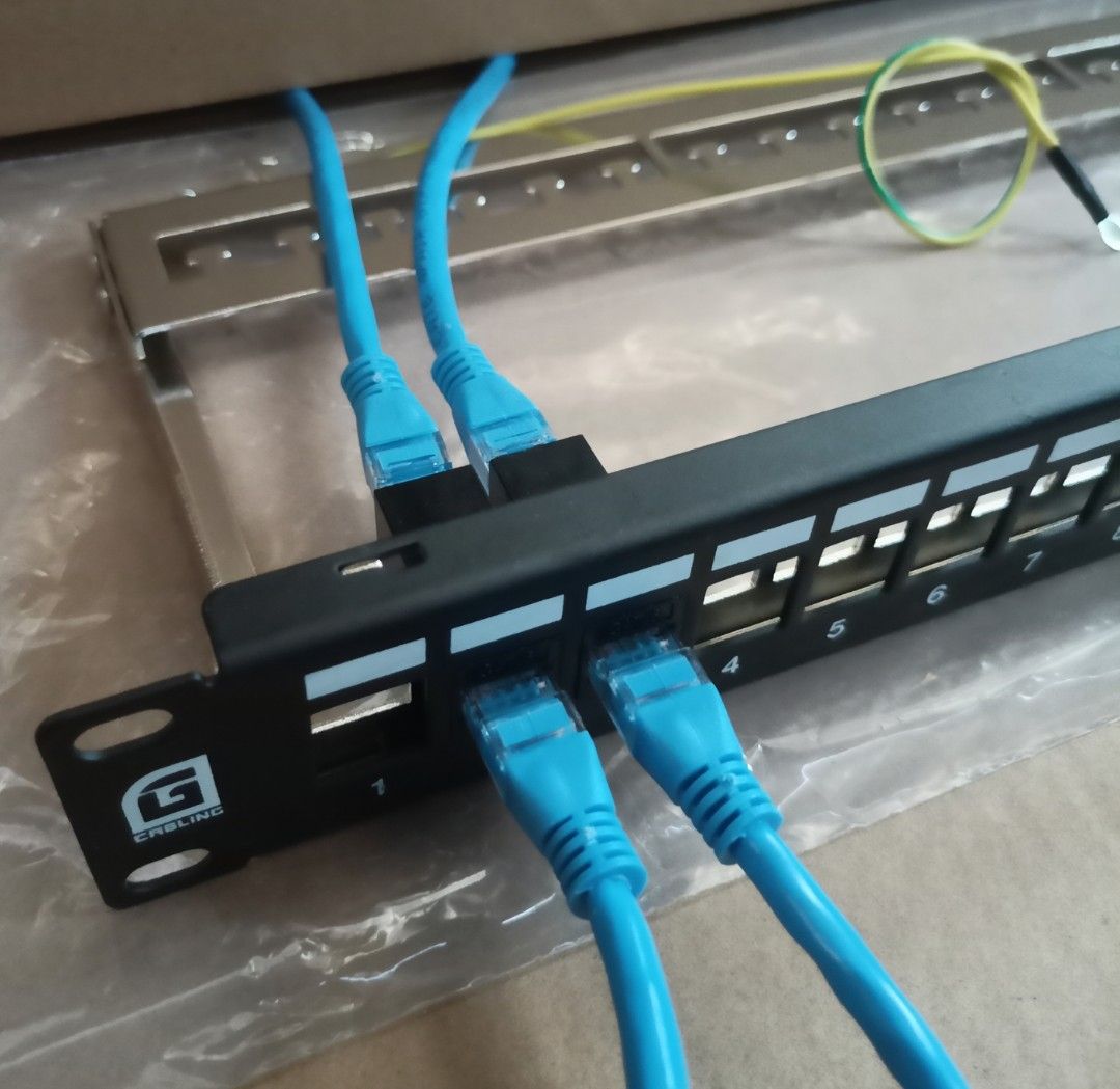 FTP Patch panel 24 ports metal straight tru modular distribution frame ...