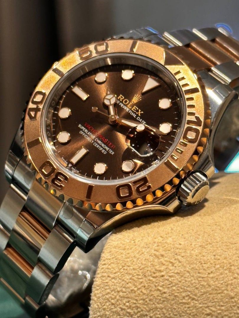 Full Factory Sticker Rolex Oyster Perpetual Date Yatch-master 40mm Rose ...