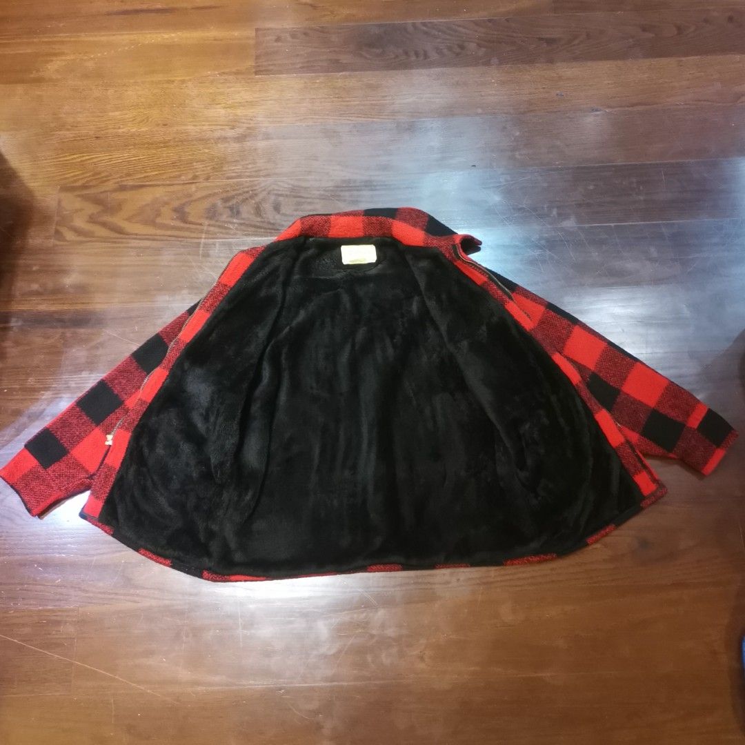 Genuine Vintage Melton Outerwear 1950's Plaid Hunting Jacket, Men's ...