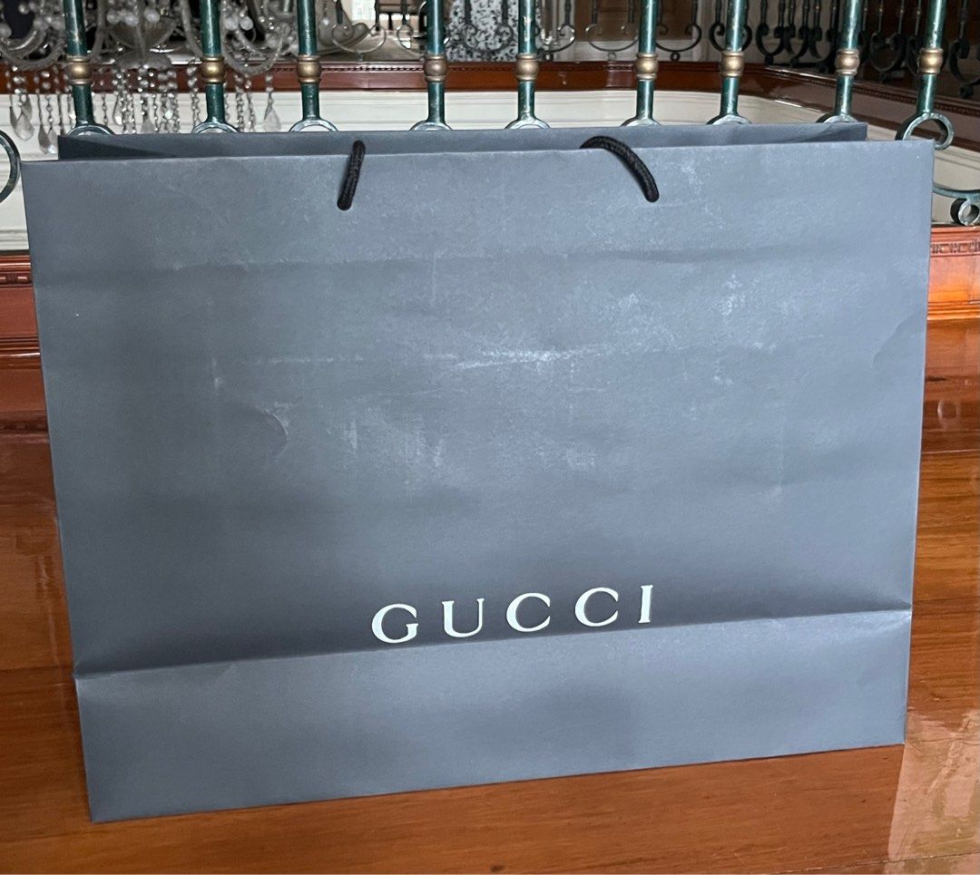 GUCCI PAPER BAG, Luxury, Bags & Wallets on Carousell