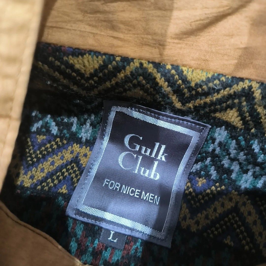 GULK CLUB HARRINGTON JACKET ORIGINAL SECOND BROWN, Fesyen Pria, Pakaian ...