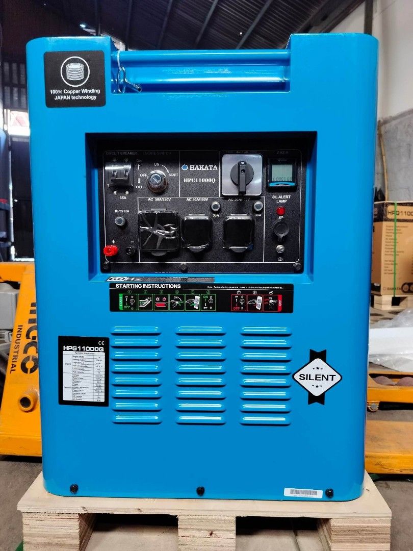 HAKATA Japan 10kva Silent Diesel Generator, Commercial & Industrial ...