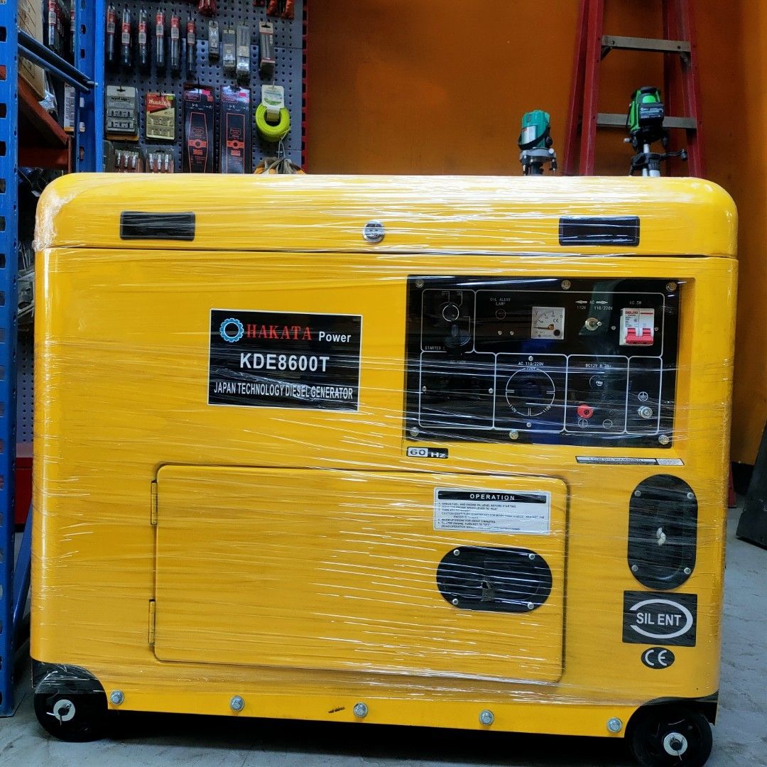 HAKATA JAPAN SILENT DIESEL GENERATOR 7KVA, Commercial & Industrial ...