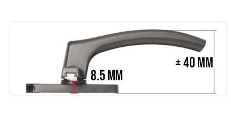 HDB Window Locking Handle - Aluminium Casement Lever Replacement Home ...