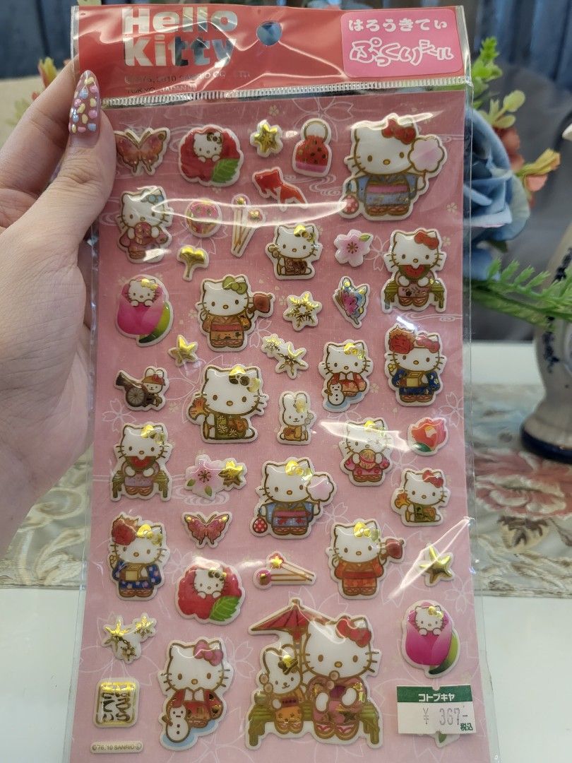 Hello Kitty Sticker Set, Hobbies & Toys, Toys & Games on Carousell