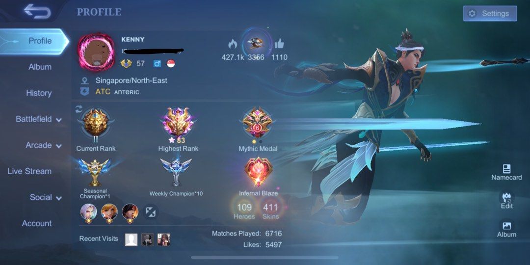 *HIGH WINRATE* *SUPER STACKED* Mobile Legends Account / mlbb / ml acc ...