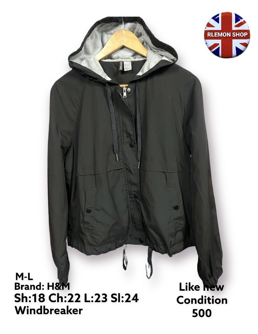 H&M Windbreaker Hoodie Jacket on Carousell