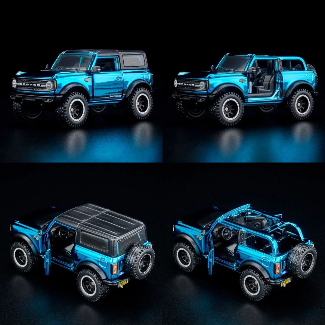 Hot Wheels RLC Exclusive 21 Ford Bronco Wildtrak Red Line Club Jeep ...