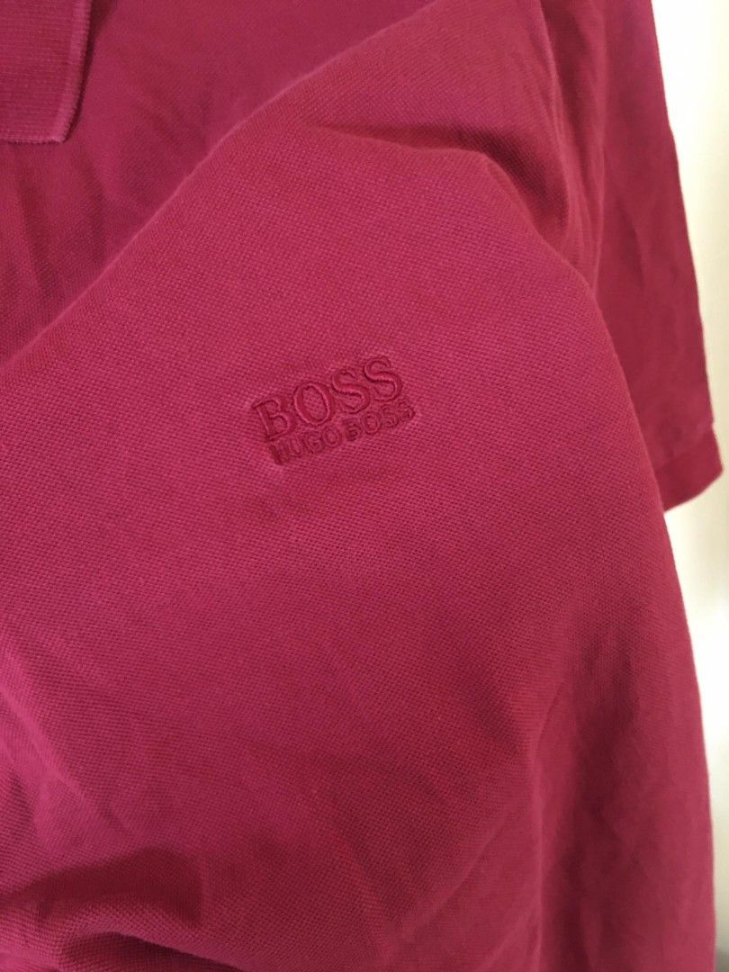 Hugo Boss Polo Shirt Maroon on Carousell