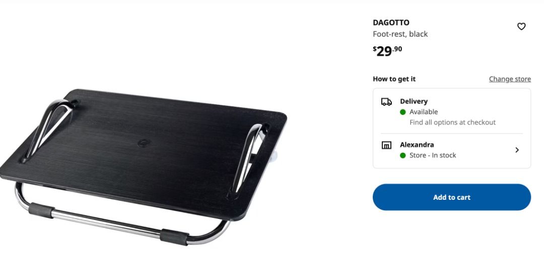 Ikea Foot Rest, Computers & Tech, Parts & Accessories, Other ...
