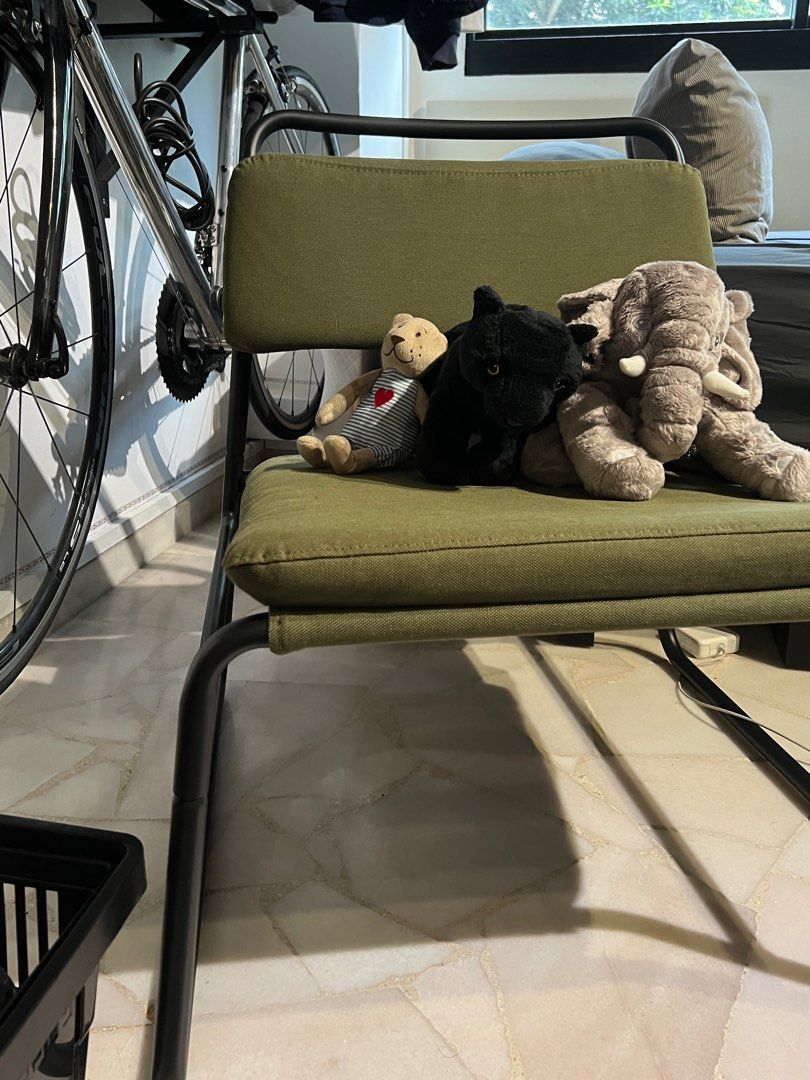 IKEA LINNEBACK EASY CHAIR, Furniture & Home Living, Furniture, Chairs ...