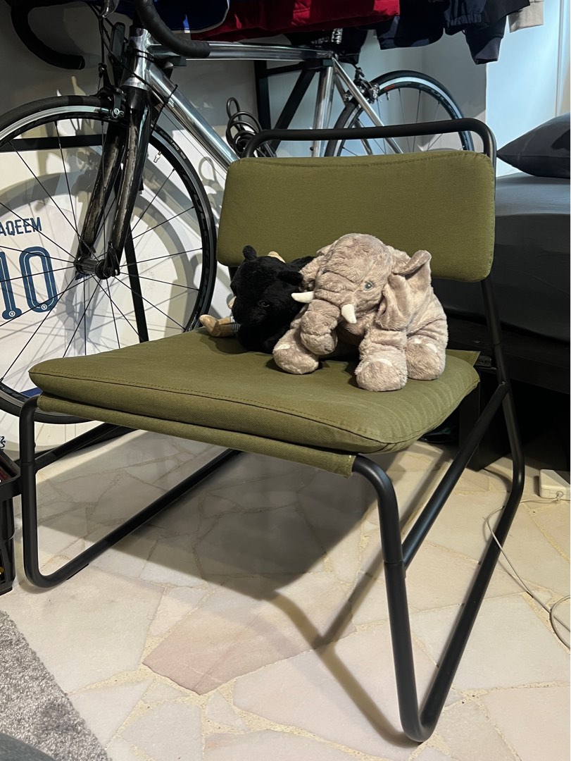 IKEA LINNEBACK EASY CHAIR, Furniture & Home Living, Furniture, Chairs ...