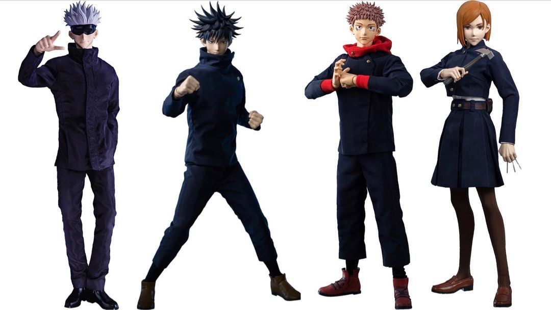 Threezero Jujutsu Kaisen 1/6 scale Satoru Gojo Megumi Fushiguro Nobara ...