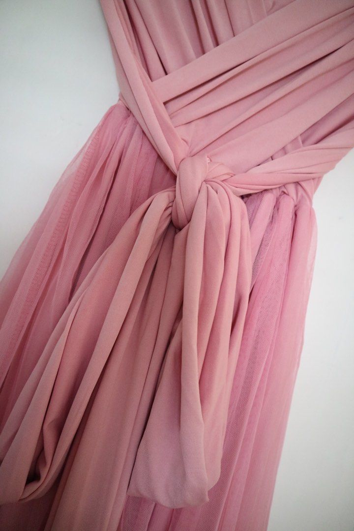 Infinity Tulle Gown (Pink) on Carousell
