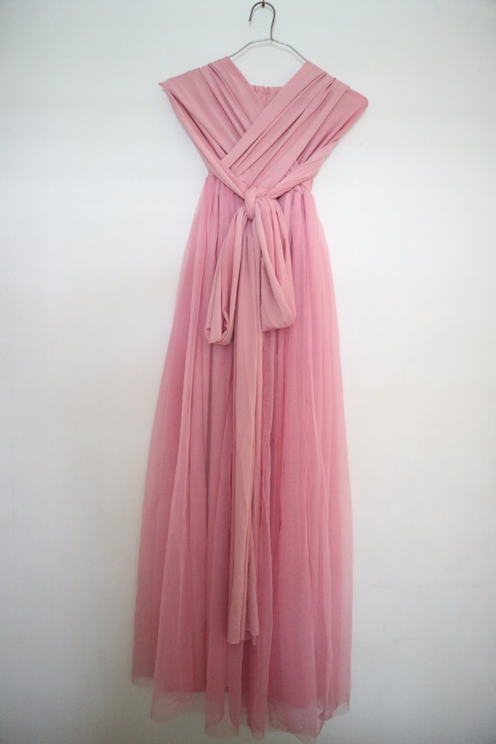 Infinity Tulle Gown (Pink) on Carousell