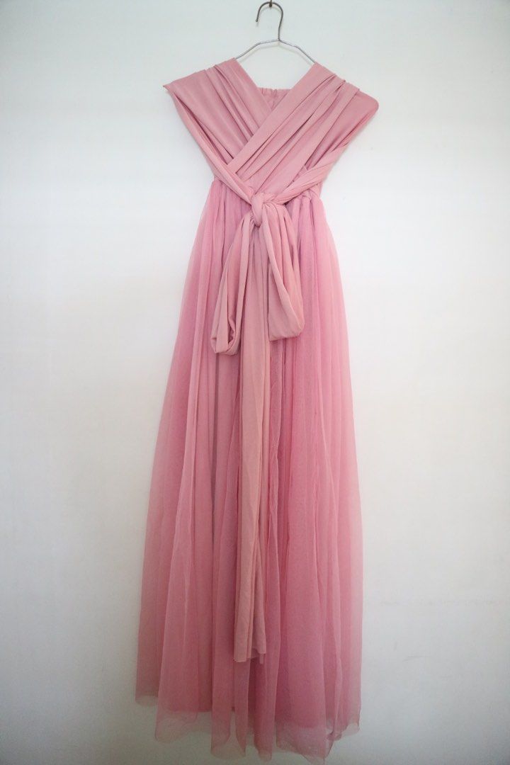 Infinity Tulle Gown (Pink) on Carousell