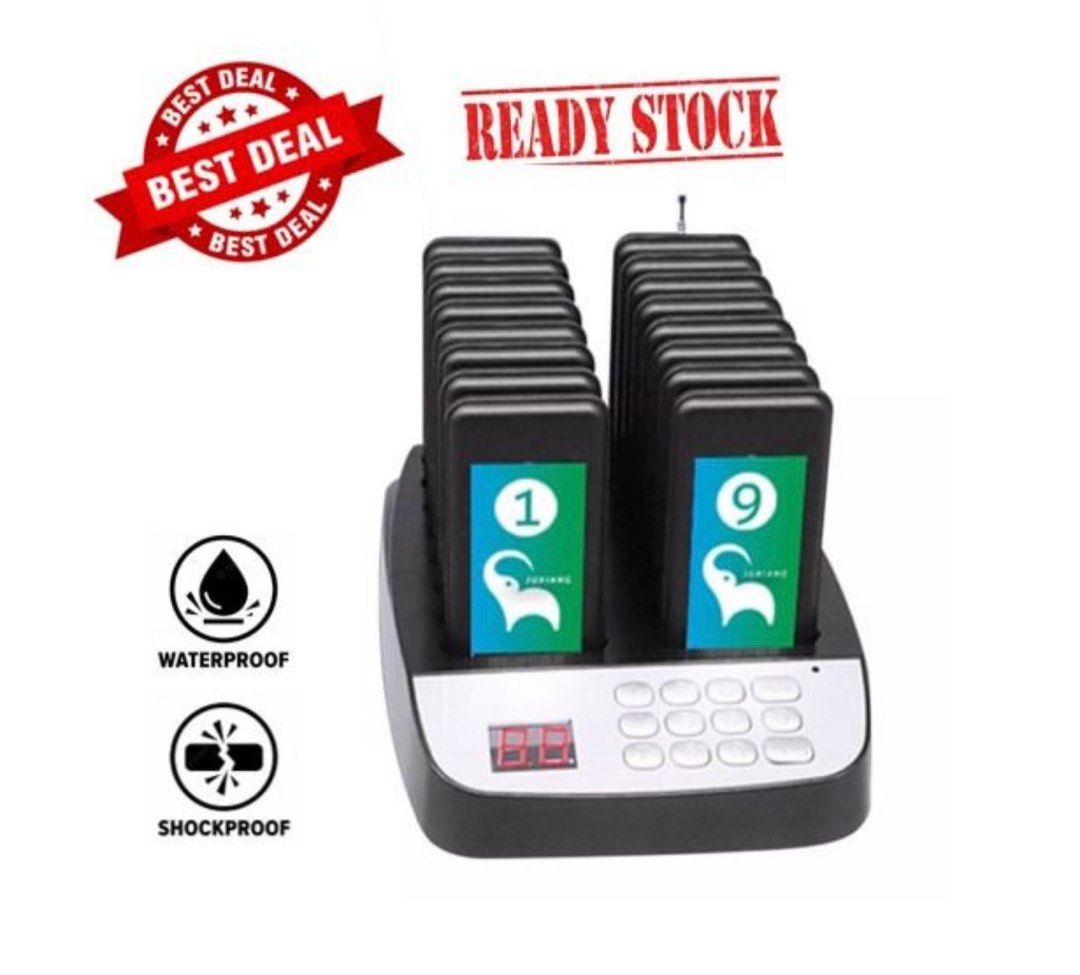 [INSTOCK] Brand New Restaurant Buzzer/ Queue System/ Pager System ...
