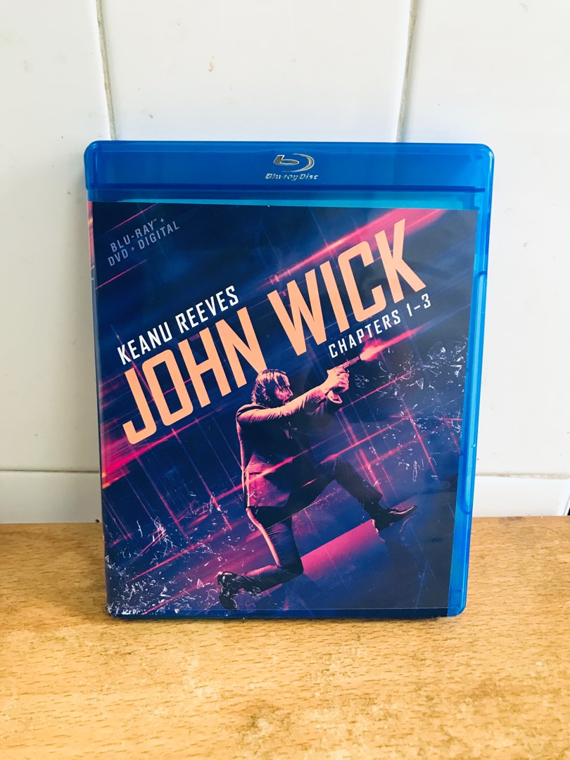 John Wick 1-3 Original and genuine Blu ray and DVD from USA, Hobbies & Toys, Music & Media, CDs ...