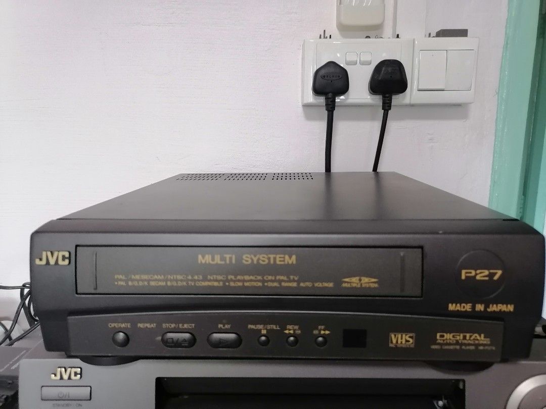 JVC potable VHS video cassett player, TV & Home Appliances, TV ...