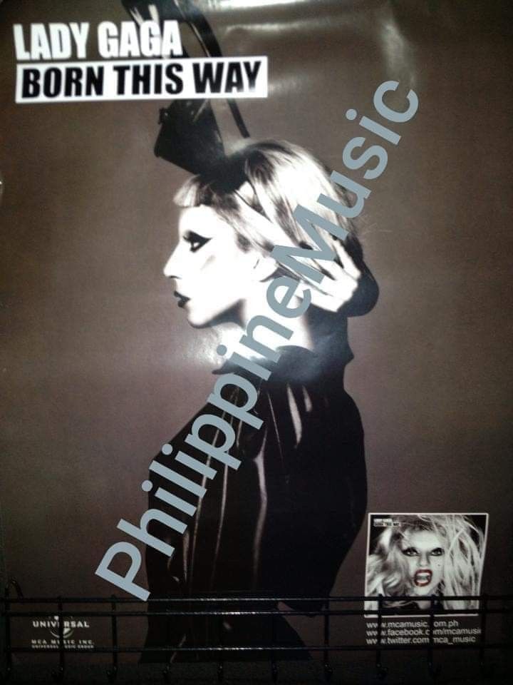 Lady Gaga Born This Way Philippine Promo Poster on Carousell